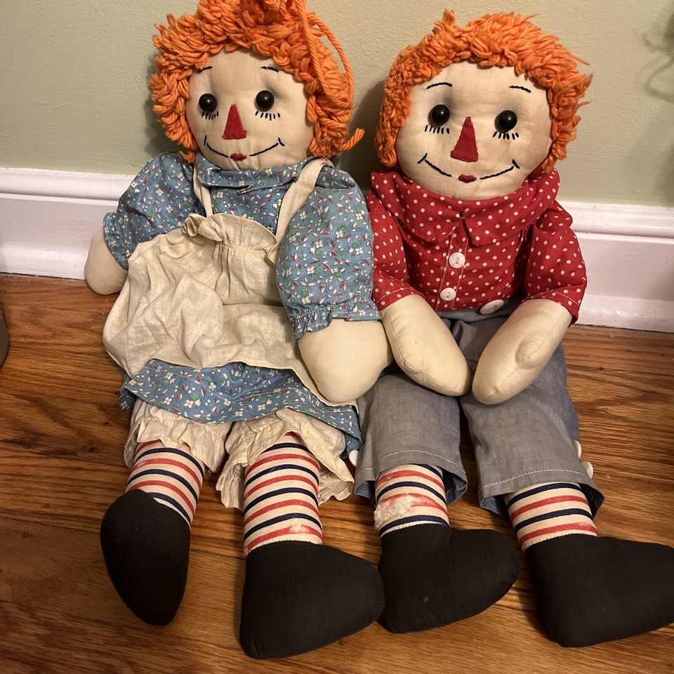 Vintage Raggedy Ann and Andy Doll 12'' | eBay