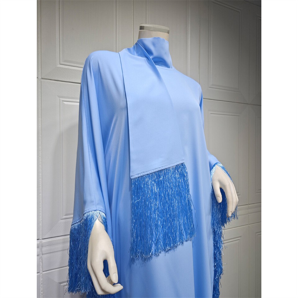 Dubai Abaya Women Oversize Muslim Bat Sleeve Maxi Dress Islamic ...