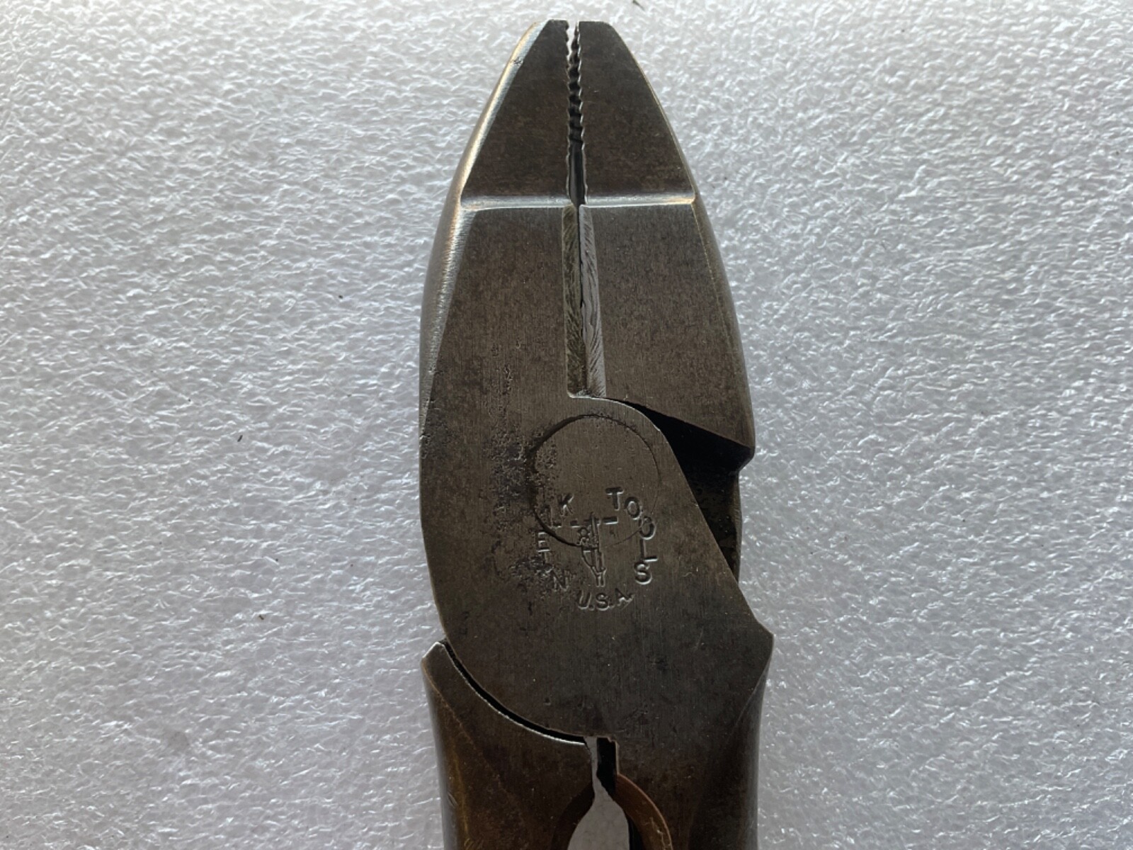 Vintage Klein Tools 213-9 NETH 9" Lineman's Plier Bolt-Thread Holding ...