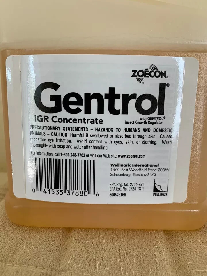 Zoecon GENTROL IGR Insect Growth Regulator Bedbug Cock Roach Fruit ...