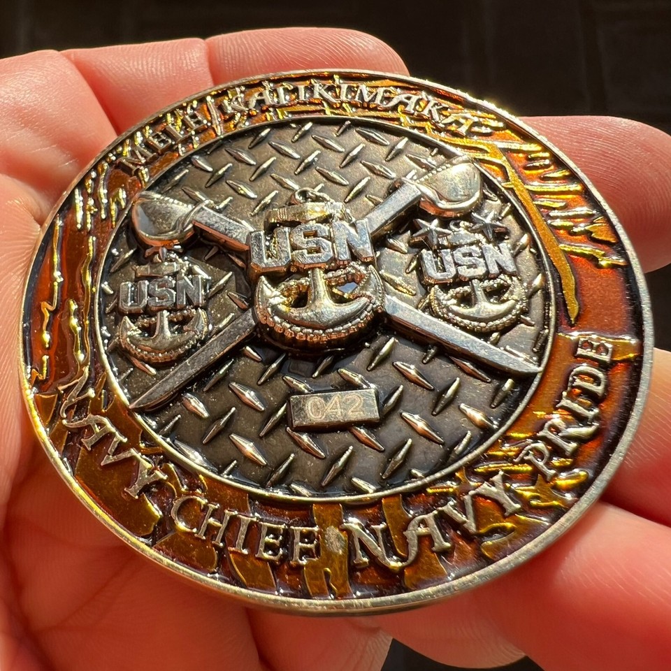 USN 2017 Merry Christmas Hawaii CPO Challenge Coin Mele Kalikimaka ...