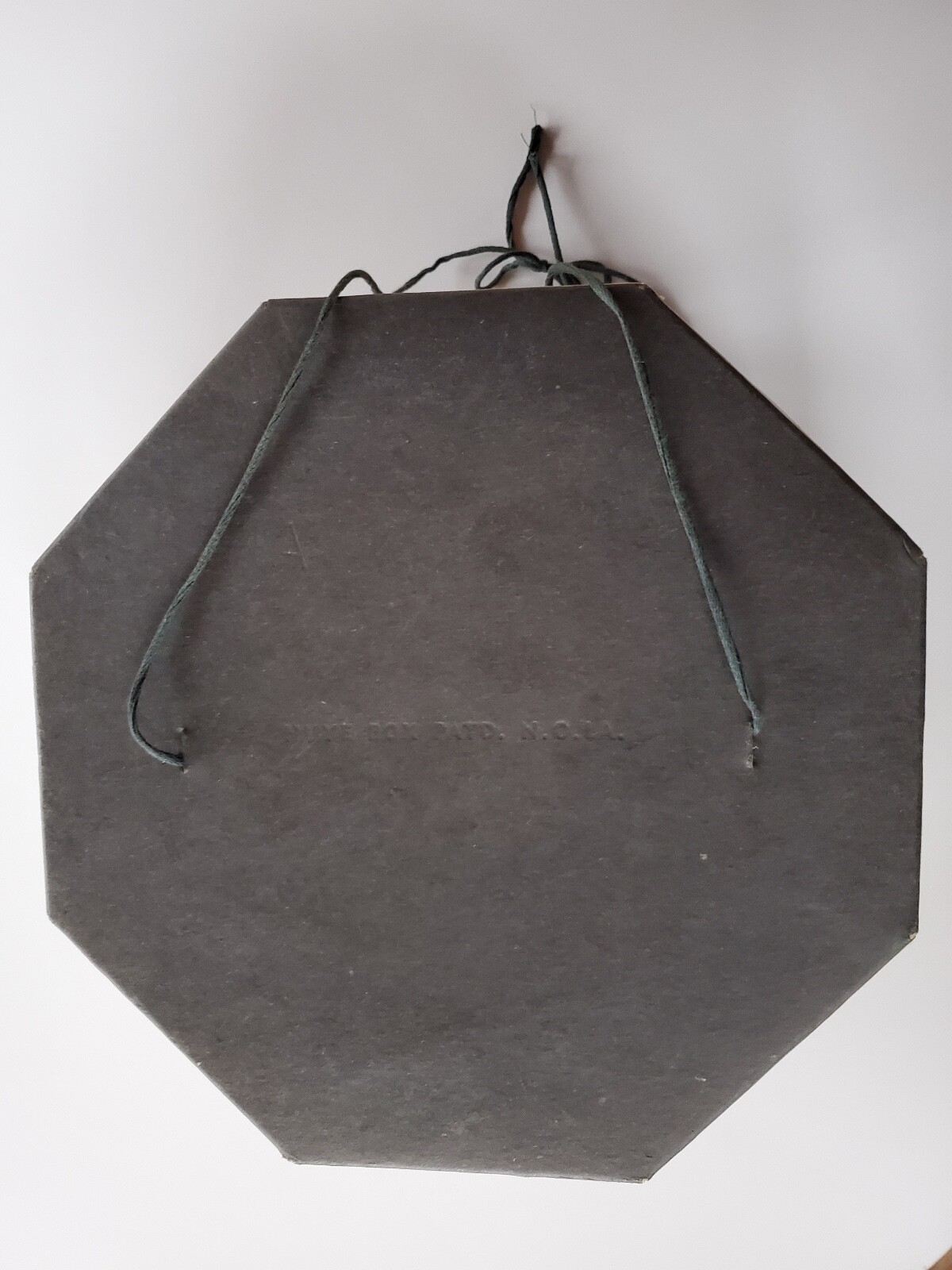 RARE OCTAGON MARCHE HOLMES MILLINERY SALON HAT BOX MFG BY HUYE BOX PATD ...