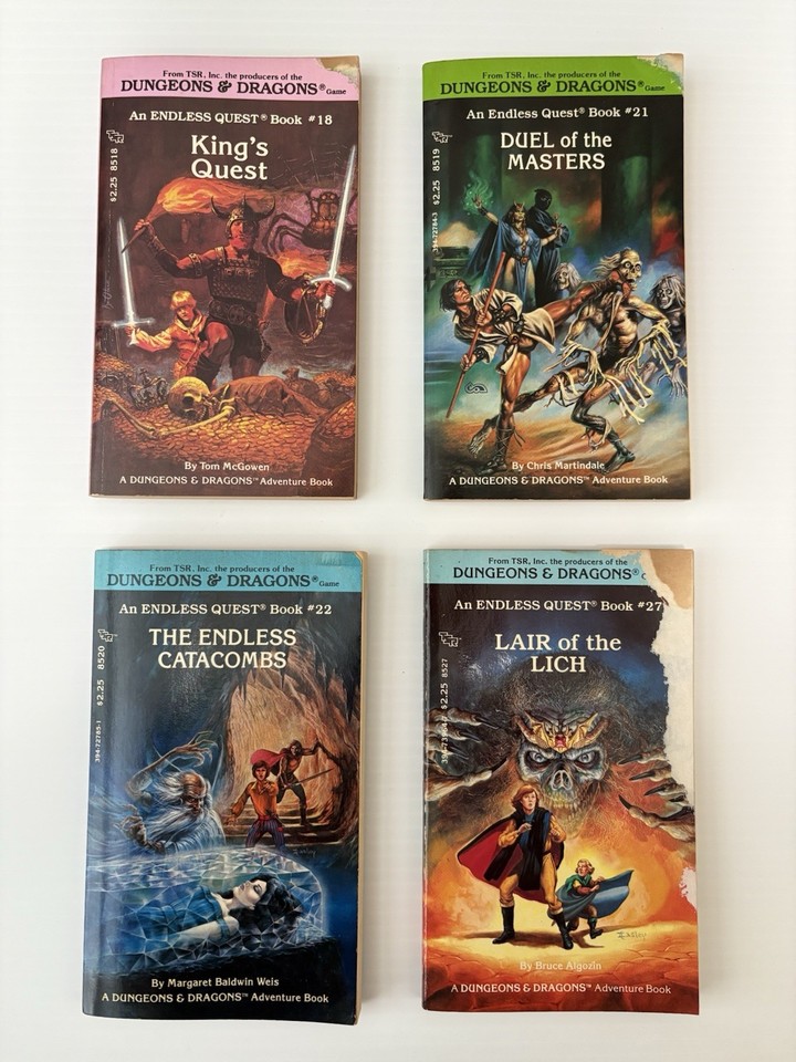 Lot of 27 Dungeons and Dragons Endless Quest Books from the 80's-Good ...