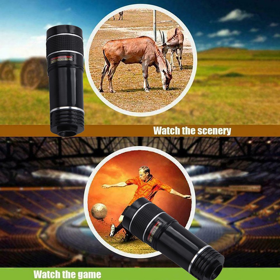 20X Adjustable Universal Telephoto Lens External Phone Camera Spotting ...