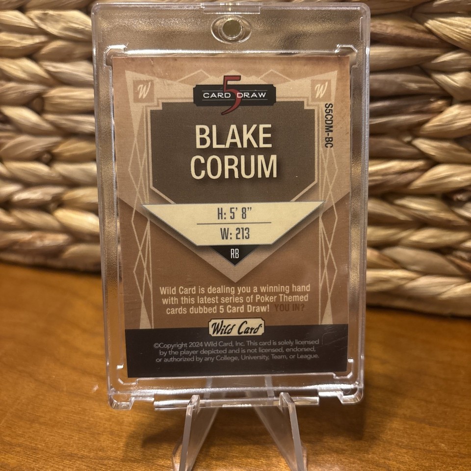 Blake Corum Rookie Card 2024 5 Card Draw Easter Edition 1/3 | eBay