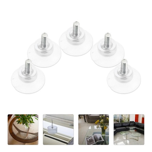 10 Pcs Glass Anti-slip Mat Spacers Table Tabletop Suction Pad Desktop ...