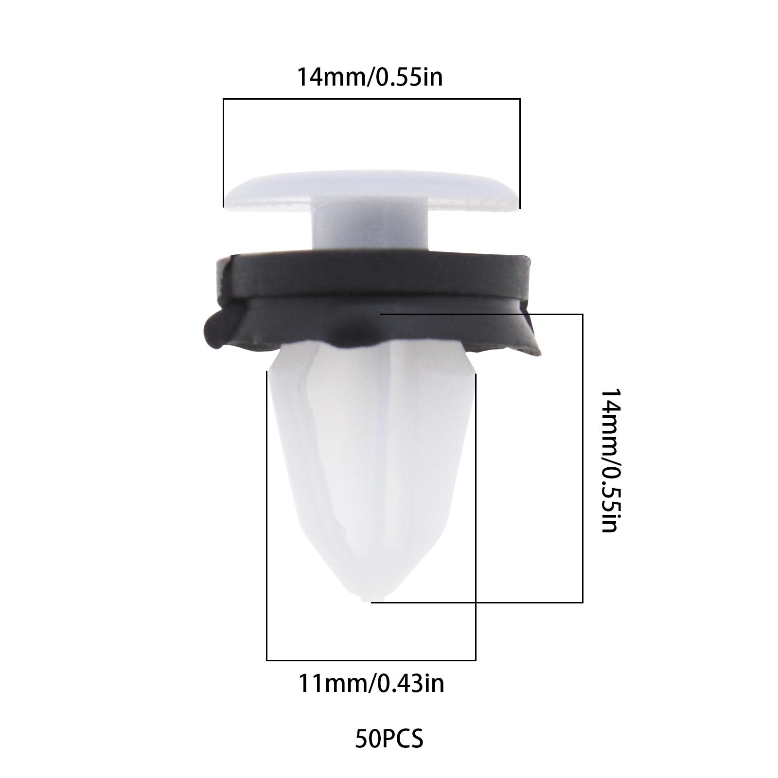 50Pcs Door Trim Mould Panel Side Skirt Clip Fasteners W714231S300 ...