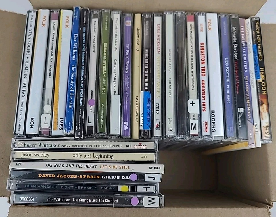 Lot of 20+ Folk CDs Traditional Rock Bluegrass Country Pop Acoustic *AS ...