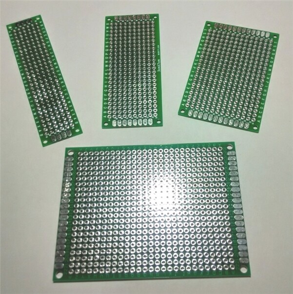 4X Double Side Prototype Pcb Breadboard 2X8 4X6 3X7 6X8CM Tinned ...