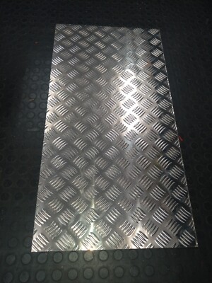 ALUMINIUM TREADPLATE CHEQUER PLATE 5 bar 3mm THICK 300mm x 300mm off ...