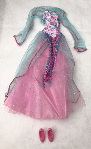 Barbie Princess Dress Formal Pink & Blue Prom Cute Fun Fashion Clothes ...