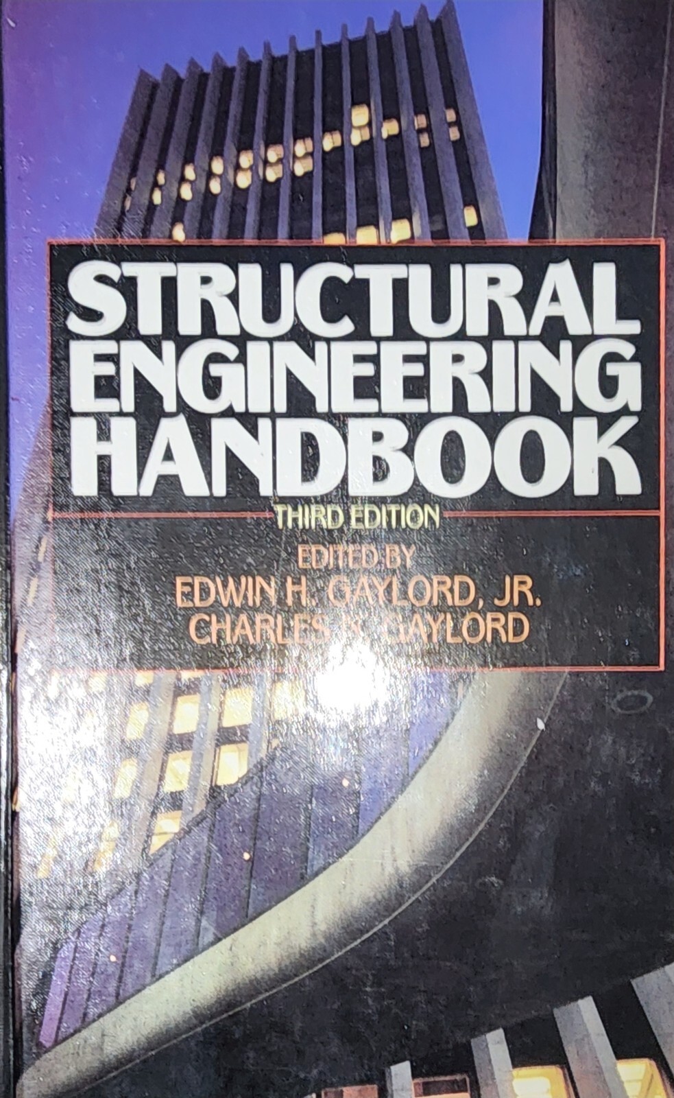 Structural Engineering Handbook by Edwin H. Gaylord (1989, Hardcover ...