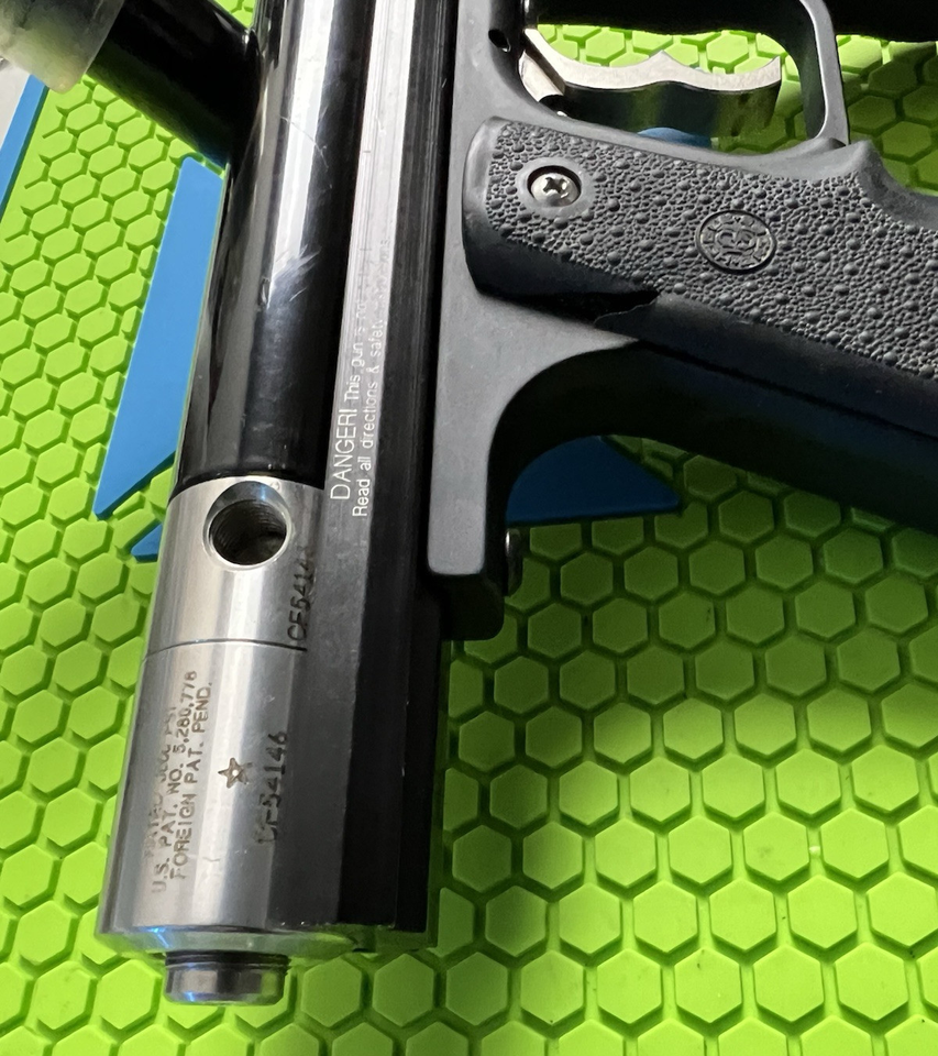 AIR GUN DESIGNS AGD AUTOMAG MARKER- BLACK + BENCHMARK DOUBLE TRIGGER ...