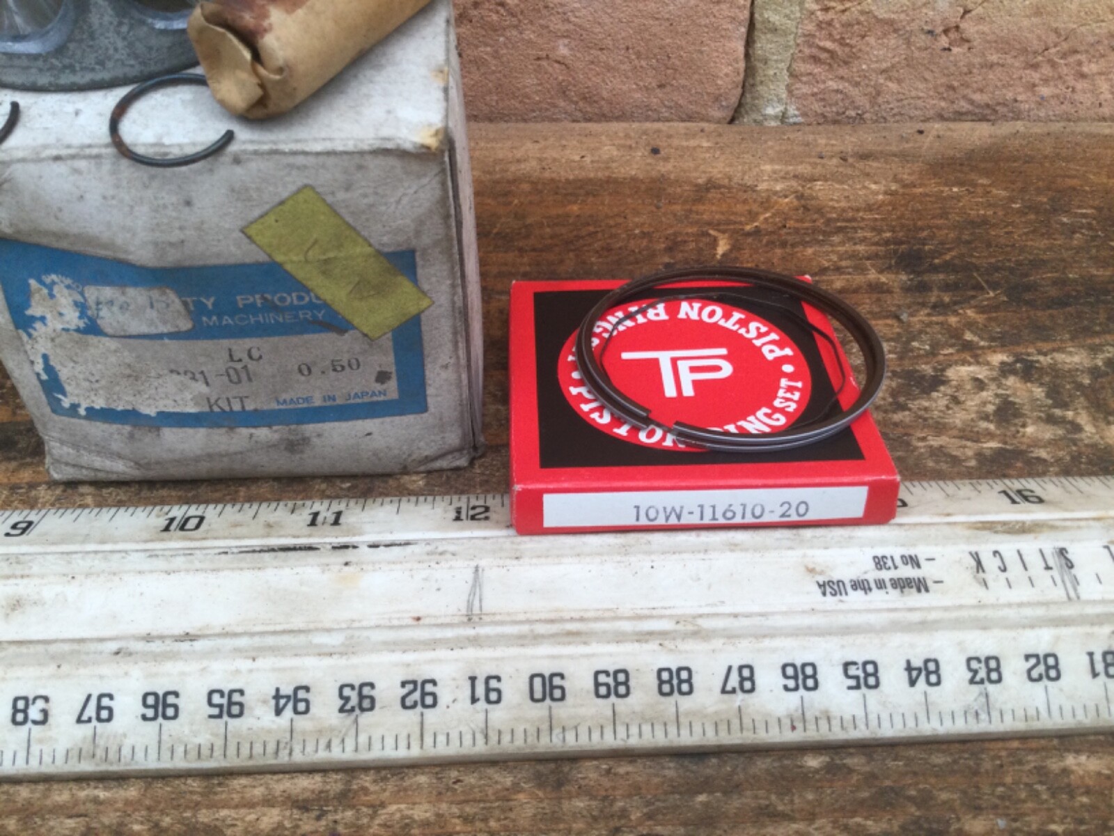 Vintage Yamaha RD125LC DT125LC Piston Kit - 50 oversize new old stock ...