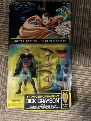 Batman forever Transforming Dick Grayson Kenner vintage crime fighting ...