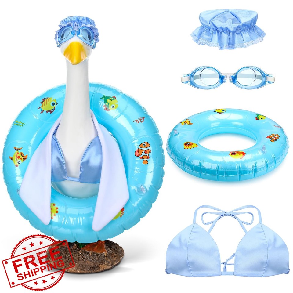Cutecrop Bikini Goose Outfit, Swimming Tube, 23" Goose Decor | eBay