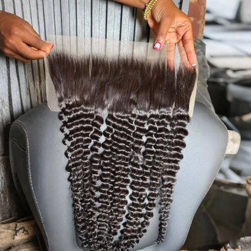 Lace Deep Wave 5x5 6x6 7x7 Invisible HD Lace Closures Hair Skin Melt ...