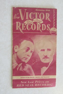 TT46 Vintage Victor Red Seal Records 1940 radio broadcasts Record sales ...