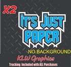 It's Just Paper Vinyl Decal Sticker Diesel Truck JDM Car Turbo Boost ...