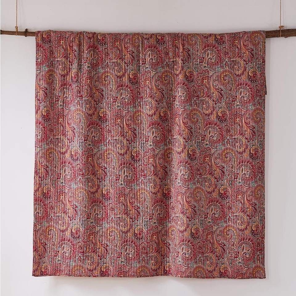 Levtex Home Kimpton Multi-Color Paisley Reversible Cotton King Quilt ...