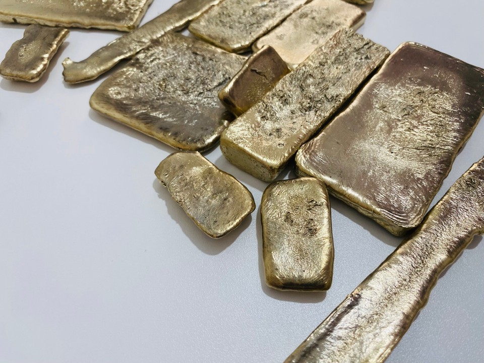 Gold Bars, 400g, Recycled Gold, Old Gold: Chips from CPU, USB, HDMI | eBay