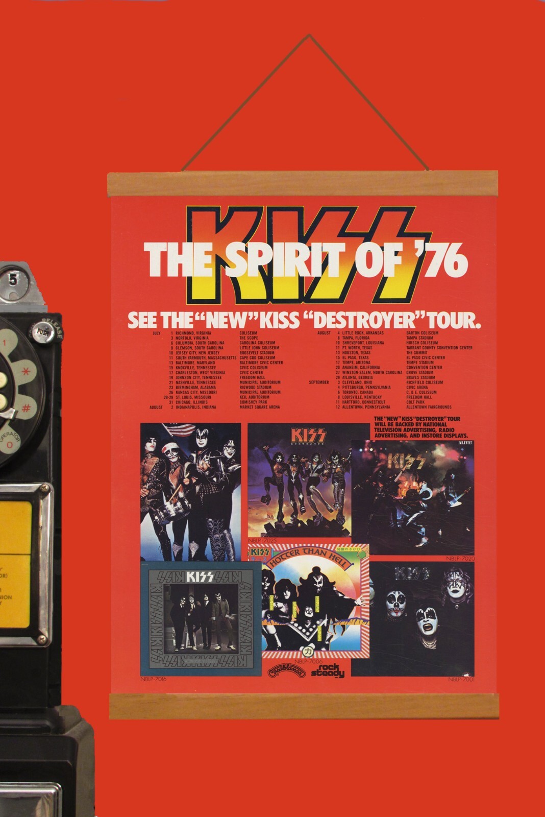 Kiss Destroyer Tour Original Promo Ad, Mounted w/Magnetic Frame! | eBay