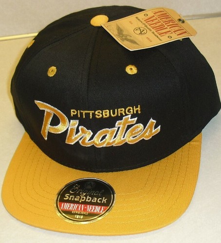 Pittsburgh Pirates Script Logo American Needle Mens Snapback hat Mlb ...
