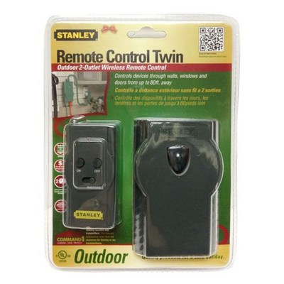 STANLEY - Outdoor Remote Control Twin Grounded Outlet | eBay