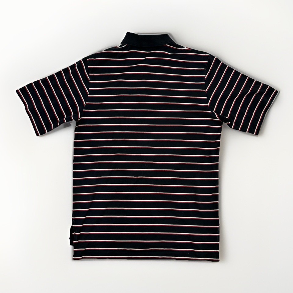 Vintage Polo Golf Ralph Lauren Men’s Small Polo Shirt Black Red Striped ...