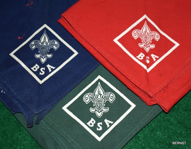 BOY SCOUT 3 TRIANGLE NECKERCHIEF LOT | eBay