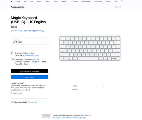 Genuine Apple Magic Keyboard (USB-C) Newest Version | eBay