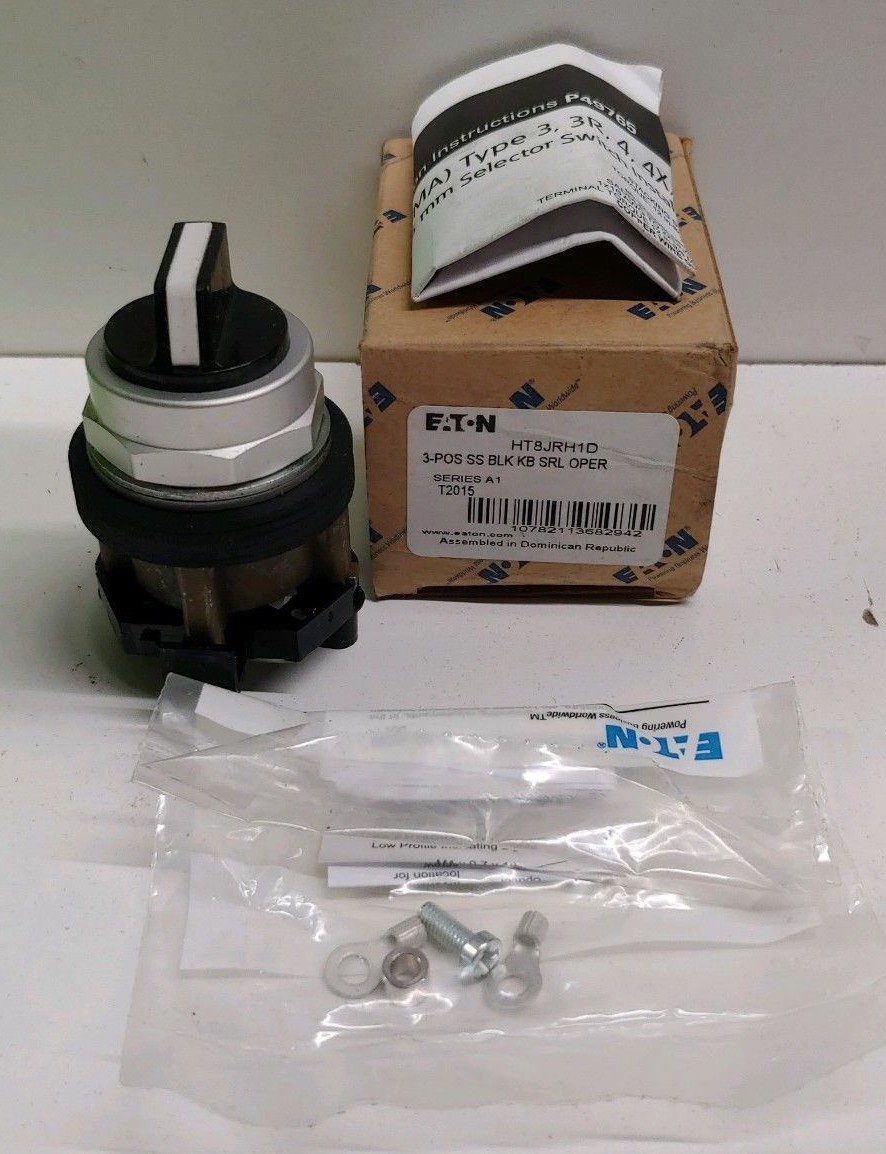 NEW OLD STOCK! EATON 3-POSITION SELECTOR SWITCH HT8JRH1D | eBay