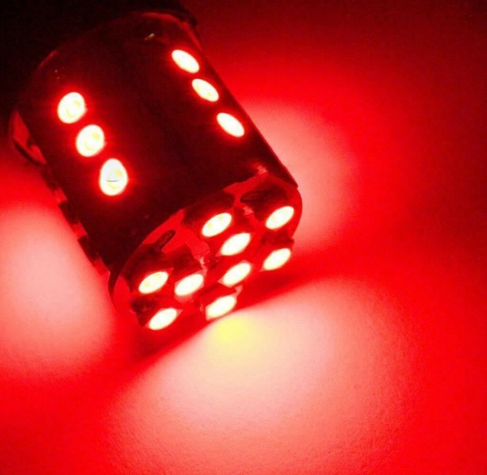 1156 1141 7506 5730 Red Rear High Power LED Brake Tail Light Blinking ...