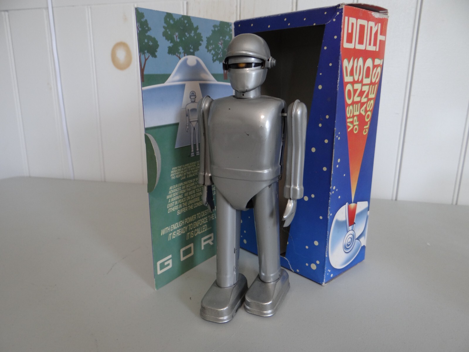Gort Limited Editon Wind-Up Tin Robot with Original Box - Works! | eBay