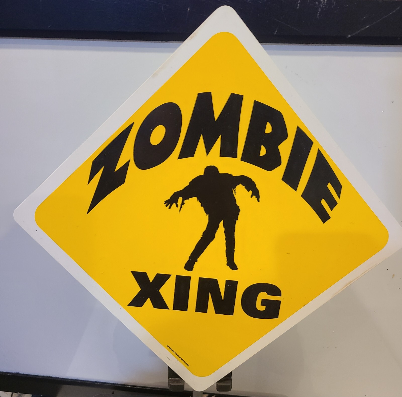 Plastic Zombie Xing Sign 11”x11" funny | eBay