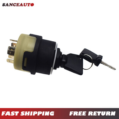 701/80184 85804674 50988 Ignition Switch W/ 2 keys For JCB New Holland ...