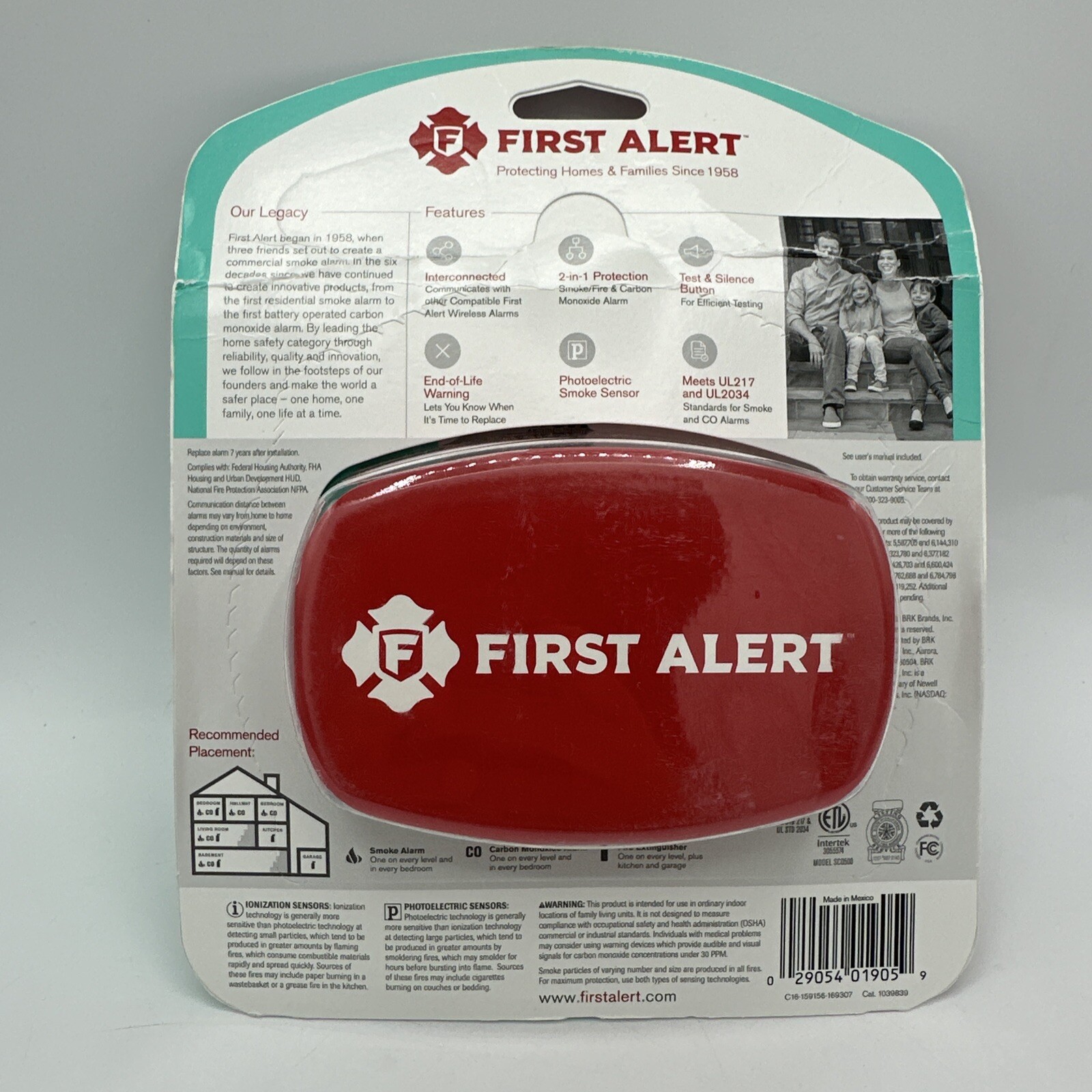 First Alert SC0500 Battery Operated Smoke and Carbon Monoxide Alarm ...