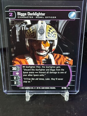 STAR WARS TCG WOTC A NEW HOPE BIGGS DARKLIGHTER (A) 63/180 | eBay