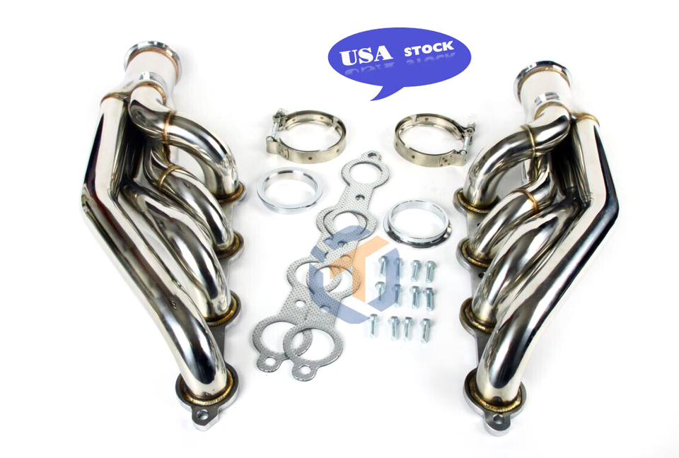 Turbo Headers Manifolds 1-7/8" for Chevy LS1 LS2 LS3 LS6 LSX Up&Forward ...