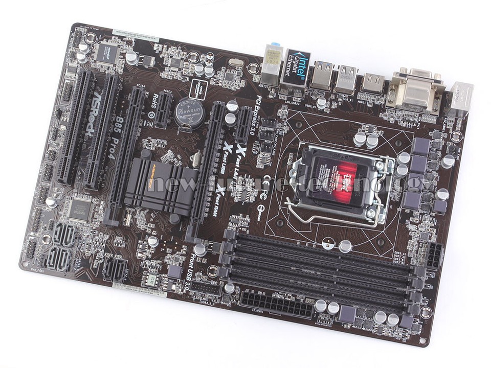 ASRock B85 PRO4 LGA 1150 DDR3 SATA3 USB3.1 Intel B85 ATX HDMI ...