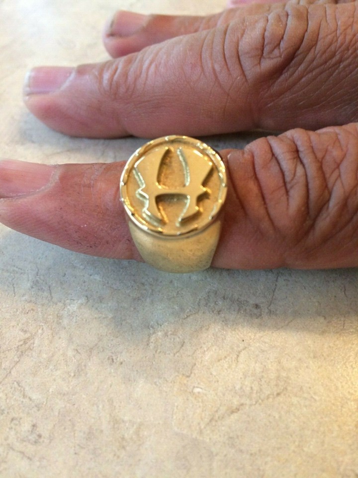 THE MIGHTY HERCULES 1960's REPLICA RING - Polished Brass - CUSTOM WHOLE ...
