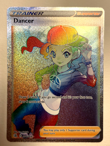 Dancer 274/264 Full Art Rainbow Secret Rare TCG Card Pokémon Fusion ...
