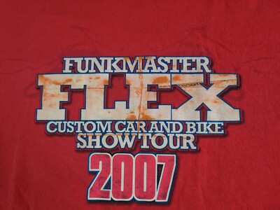Funkmaster Flex Custom Car And Bike Show Tour 2007 T-Shirt XL Red Short ...