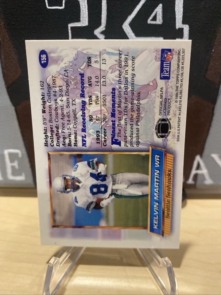 1994 Finest Refractor Kelvin Martin #156 Set Break L@@K!!! | eBay