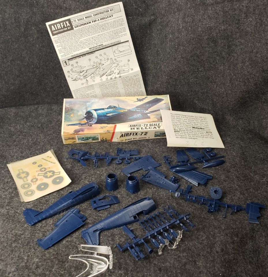 Airfix - 72 Scale Hellcat Series 2 NEW IN OPEN BOX VINTAGE MODEL KIT ...