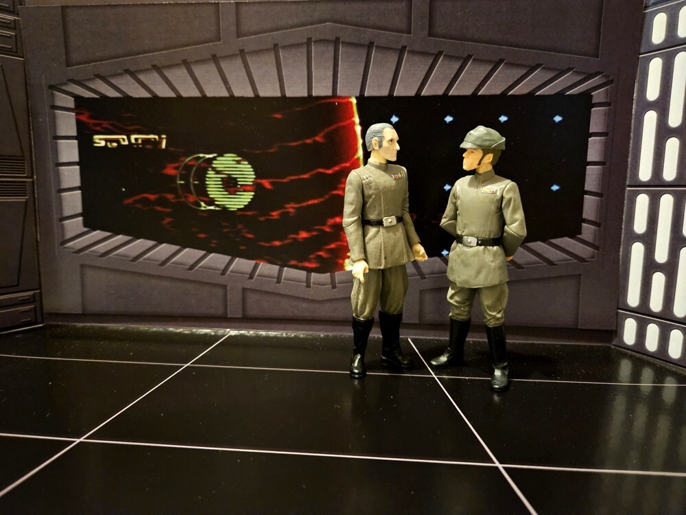 3.75" Death Star Overbridge Backdrop Display Star Wars Hasbro Kenner ...