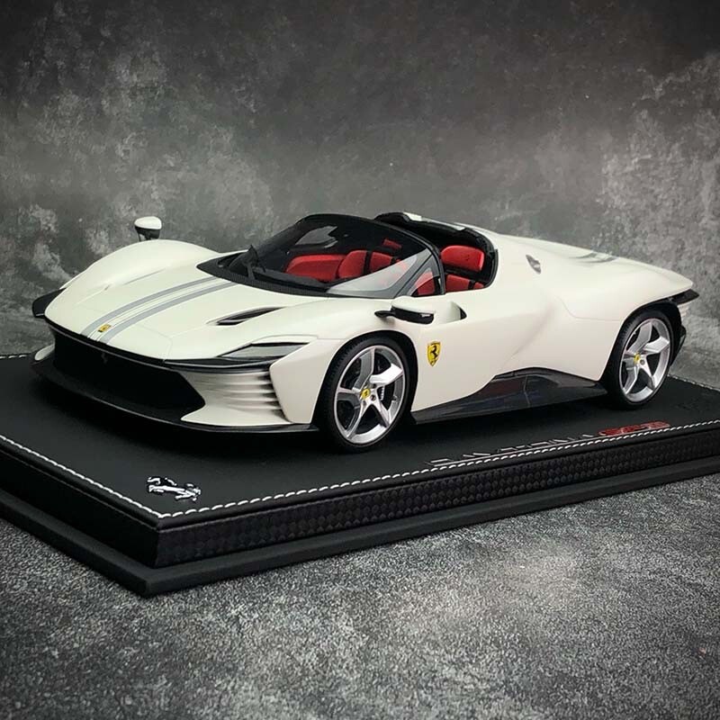 BBR 1/18 Ferrari Daytona SP3 Icona Matt Bianco Italia white Red ...