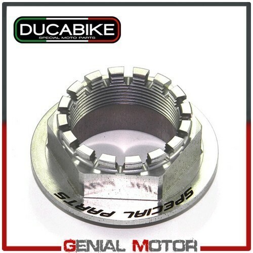 Wheel Nut Rear in Ergal CNC Silver Ducabike Ducati Hypermotard 796 2010 ...