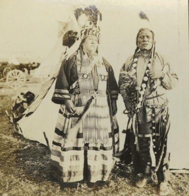 Chief Left Hand & Wife 1900 Blackfeet Tribe Native American Indian ...