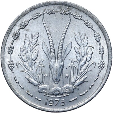 West African States Coin 1 Franc 1975 Pessac RARE! | eBay